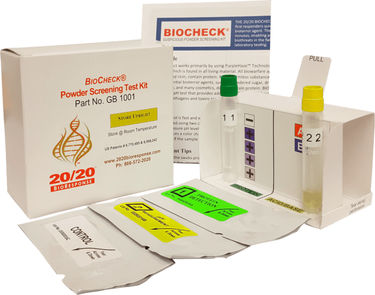 The BioCheck® Powder Screening Test Kit | BioCheck® Suspicious Powder ...